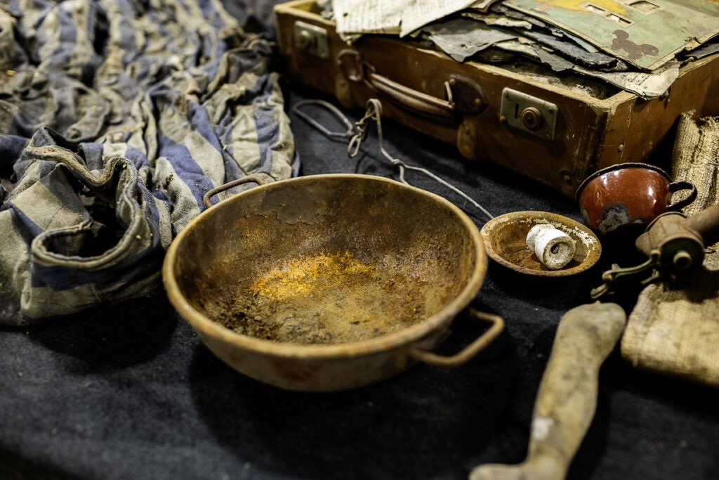Auschwitz prisoners’ belongings found hidden in attic after 80 years