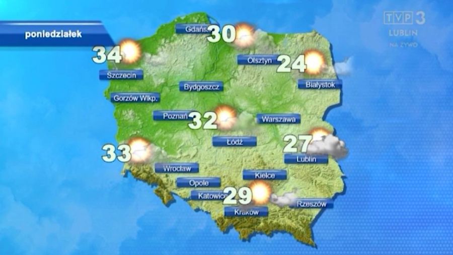 Prognoza pogody: 25 lipca 2022