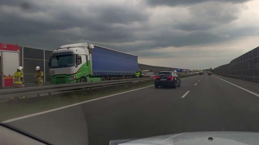 Karambol na autostradzie