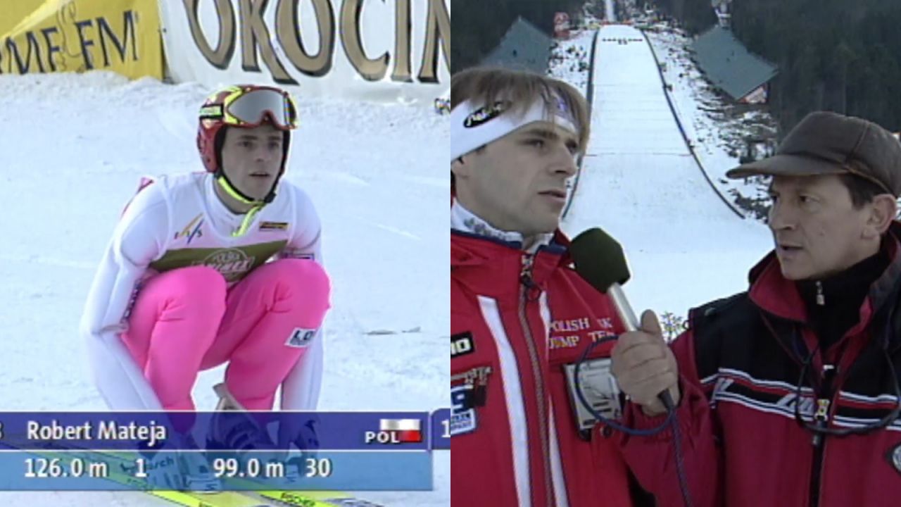 Skoki, Zakopane 1999. Robert Mateja prowadził po pierwszej serii, ale ...