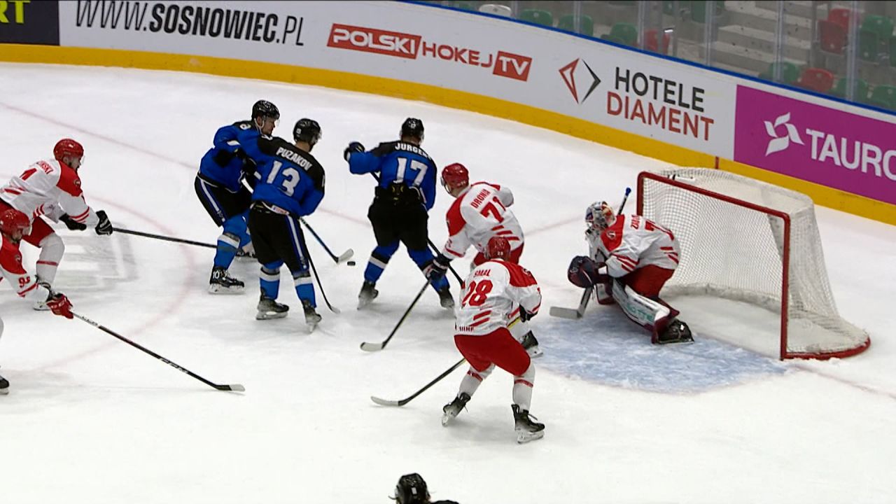 Polska – Estonia. Hokej na lodzie, Turniej Niepodległości, Sosnowiec [SKRÓT] | TVP SPORT