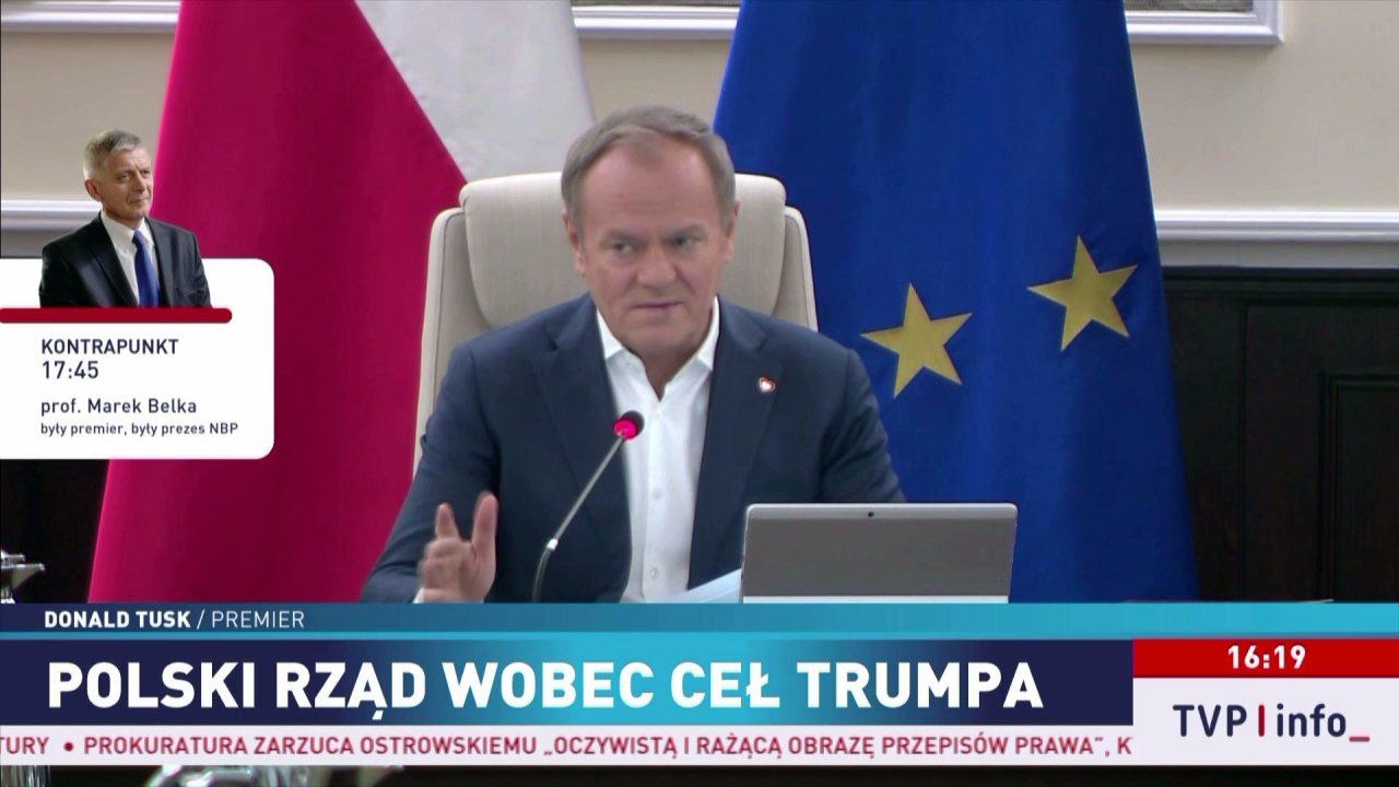 Premier Tusk reaguje na cła nałożone przez administrację Trumpa | TVP INFO