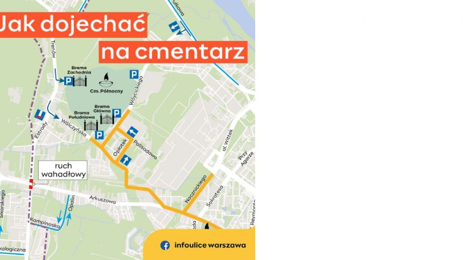 Linie cmentarne w Warszawie. Ruszą już w ten weekend