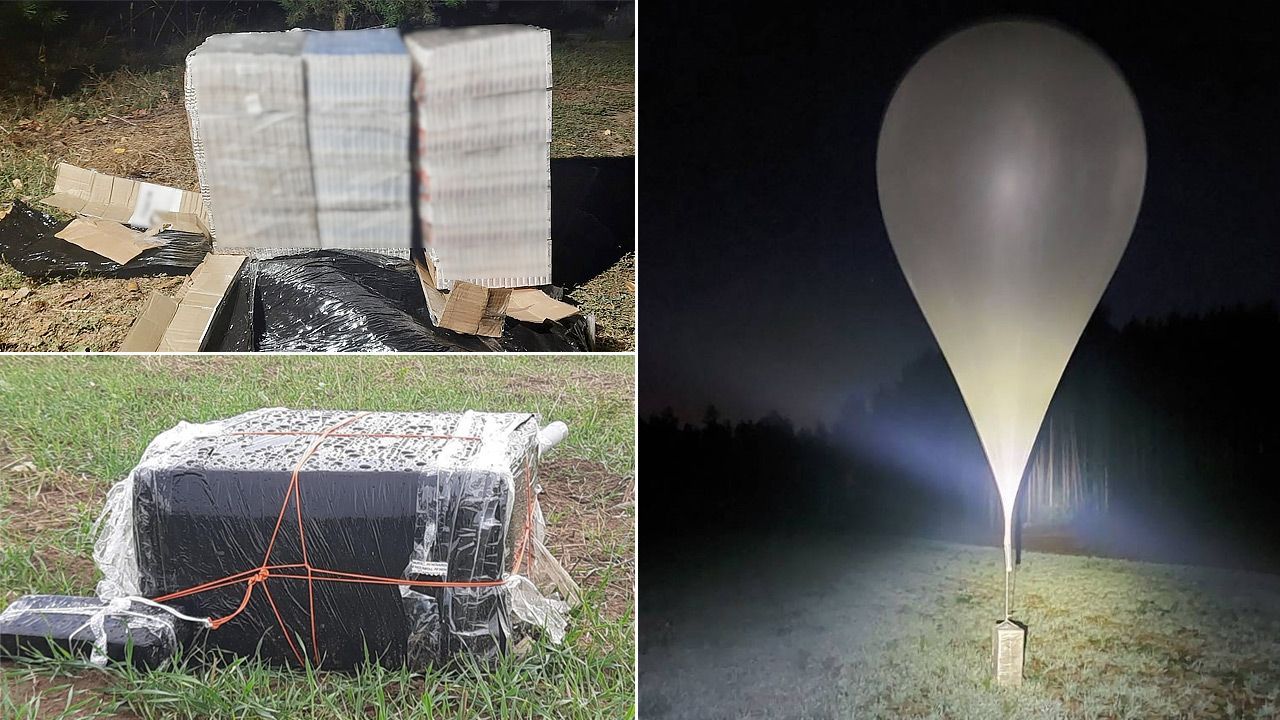 Weather balloons used to smuggle cigarettes over Poland-Belarus border