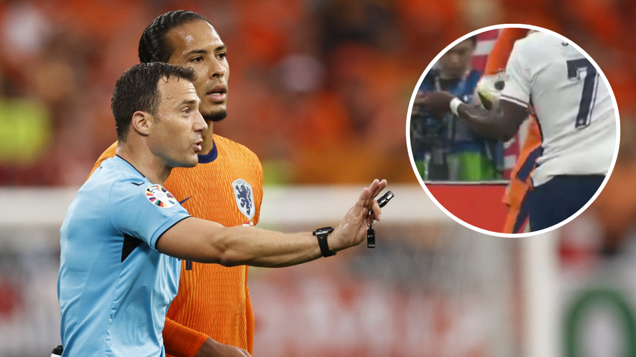 Holendrom nie należał się rzut wolny za "rękę" Bukayo Saki | TVP SPORT