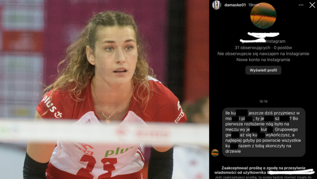 Obrzydliwe wiadomości do polskiej siatkarki. "To, co zrobił, jest karalne" | TVP SPORT