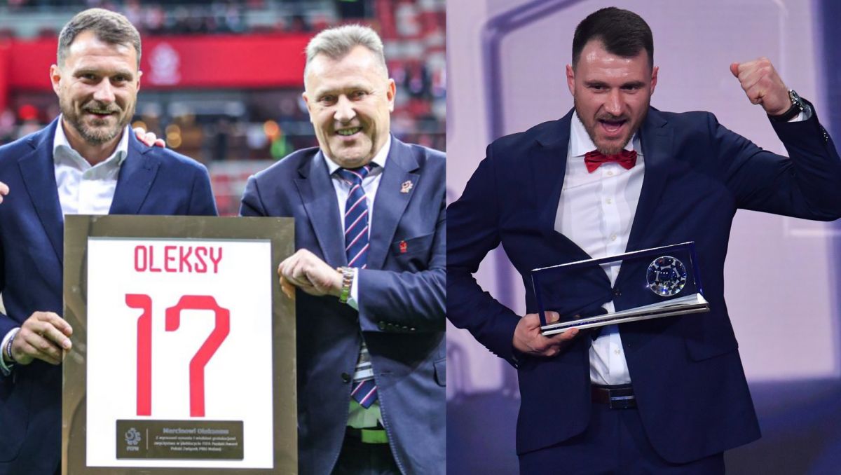 Marcin Oleksy odebrał specjalną nagrodę z rąk Cezarego Kuleszy | TVP SPORT